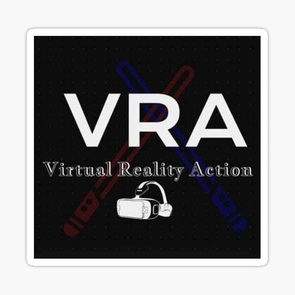 "Virtual Reality Action logo" Sticker for Sale by V-R-A | Redbubble