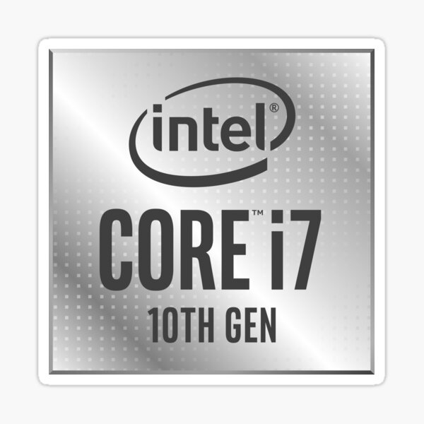 "Intel 10th gen Sticker" Sticker for Sale by Alexandru240 | Redbubble