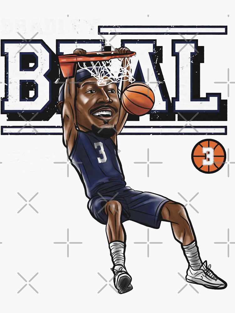 "Bradley Beal Cartoon" Sticker for Sale by richardreesep | Redbubble