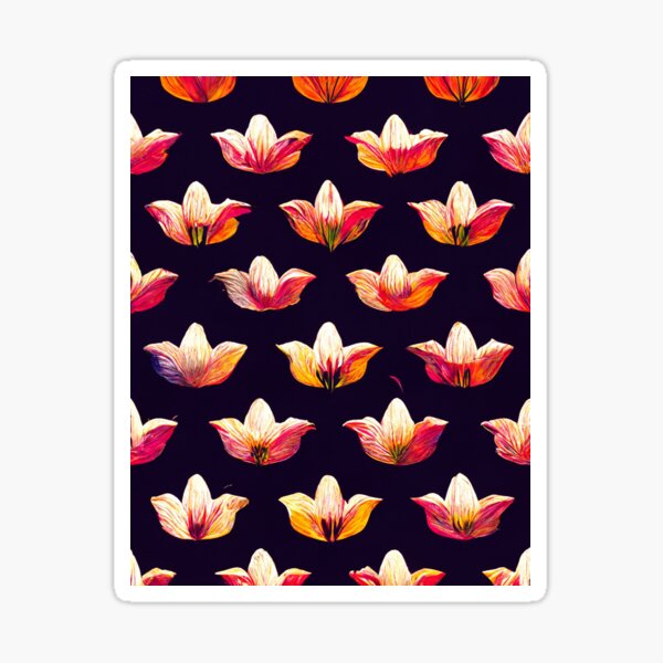 "Purple Vintage Floral Pattern" Sticker for Sale by Visual-artist24 | Redbubble