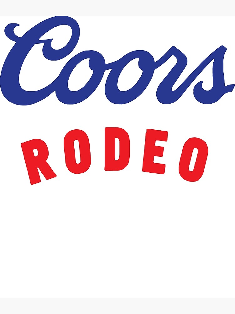 "Coors Banquet Rodeo Logo Distressed" Poster for Sale by ocampoajke ...
