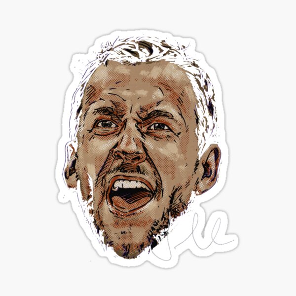 "Joe Ingles Scream" Sticker for Sale by richardreesep | Redbubble