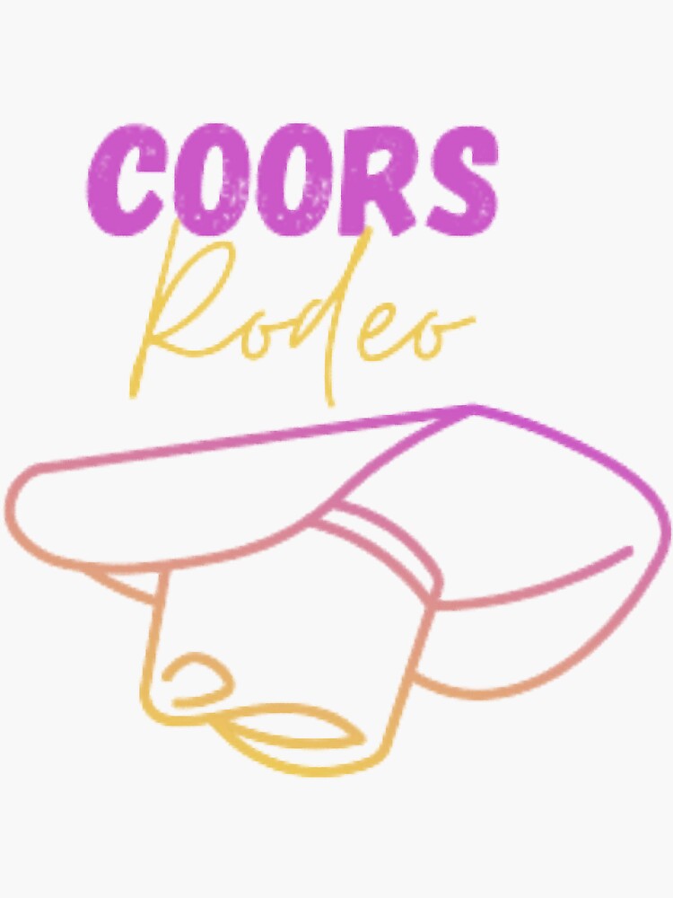 "Coors Banquet Rodeo Logo Distressed" Sticker for Sale by ocampoajke ...
