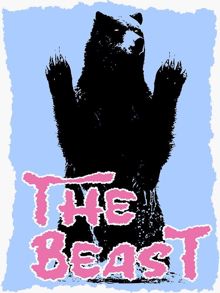 "THE BEAST" Sticker for Sale by VisionArt-Arkan | Redbubble