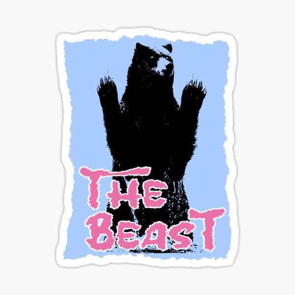 "THE BEAST" Sticker for Sale by VisionArt-Arkan | Redbubble