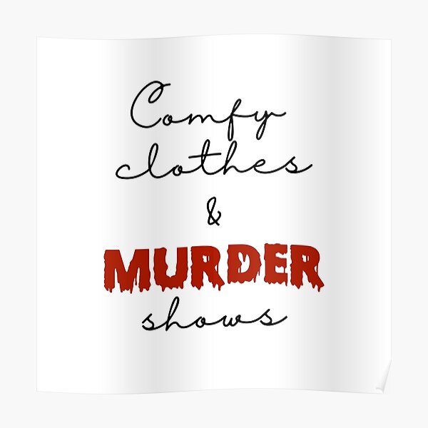 "True Crime" Poster for Sale by Boo-illustrates | Redbubble