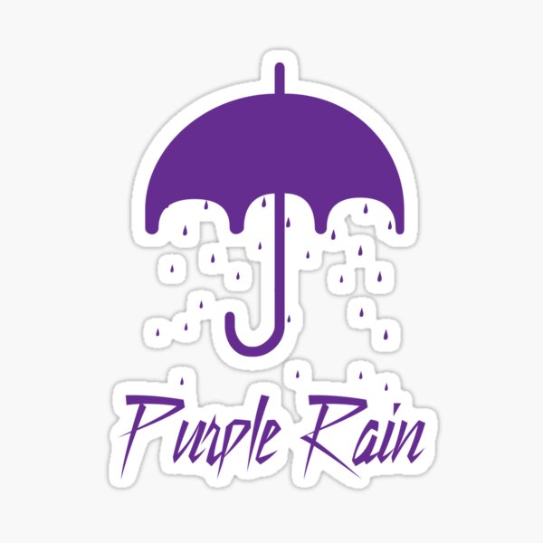 "Purple rain umbrella " Sticker for Sale by Jhonliebert | Redbubble