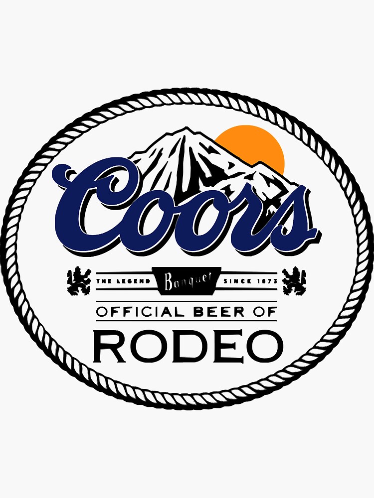 "Coors Banquet Rodeo Logo Distressed" Sticker for Sale by ocampoajke ...