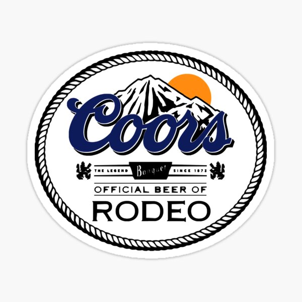 "Coors Banquet Rodeo Logo Distressed" Sticker for Sale by ocampoajke ...