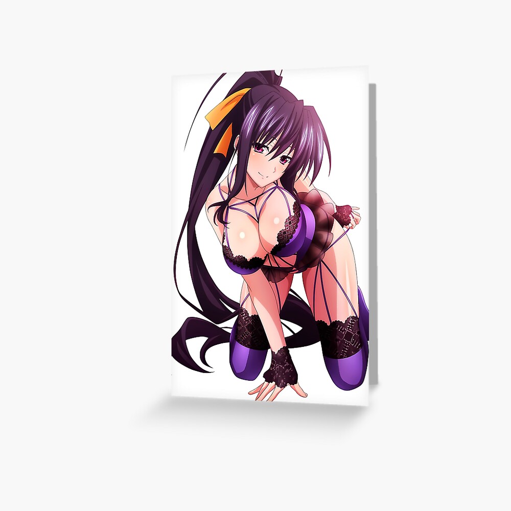 Sexy Himejima Akeno Tits Lewd Boobs Cute High School Dxd Ecchi Hot