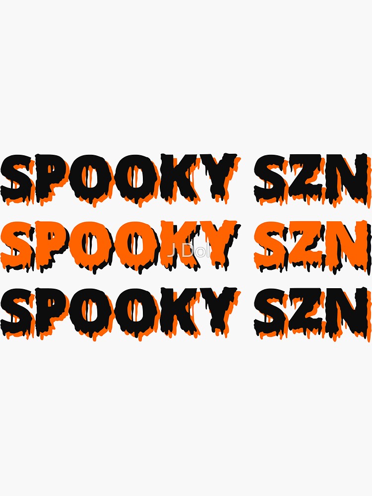 "Spooky SZN" Sticker for Sale by Boo-illustrates | Redbubble
