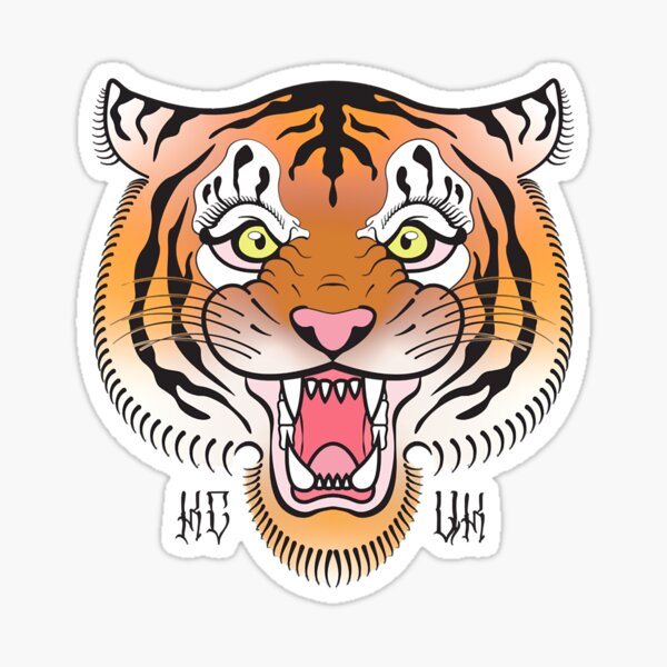 "Gifts Idea Tiger Head " Sticker for Sale by HaraldJohn | Redbubble