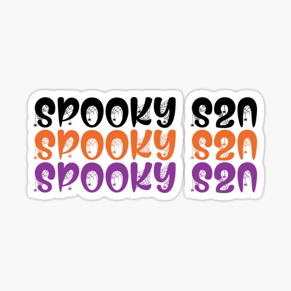 "Spooky szn" Sticker for Sale by Boo-illustrates | Redbubble