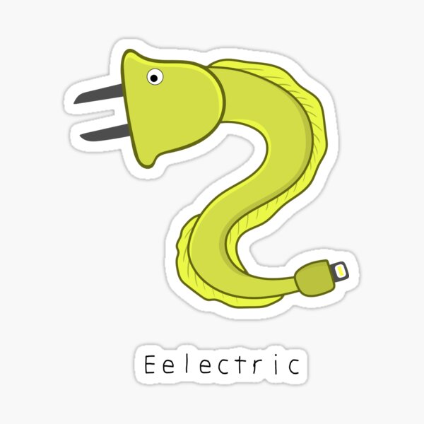 "cute eel" Sticker for Sale by wordspotrayal | Redbubble
