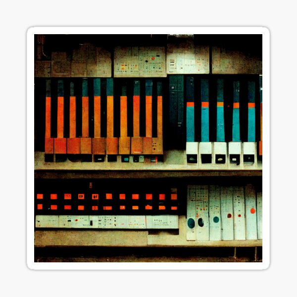 "Surreal Synthesizer" Sticker for Sale by metaverseoz | Redbubble