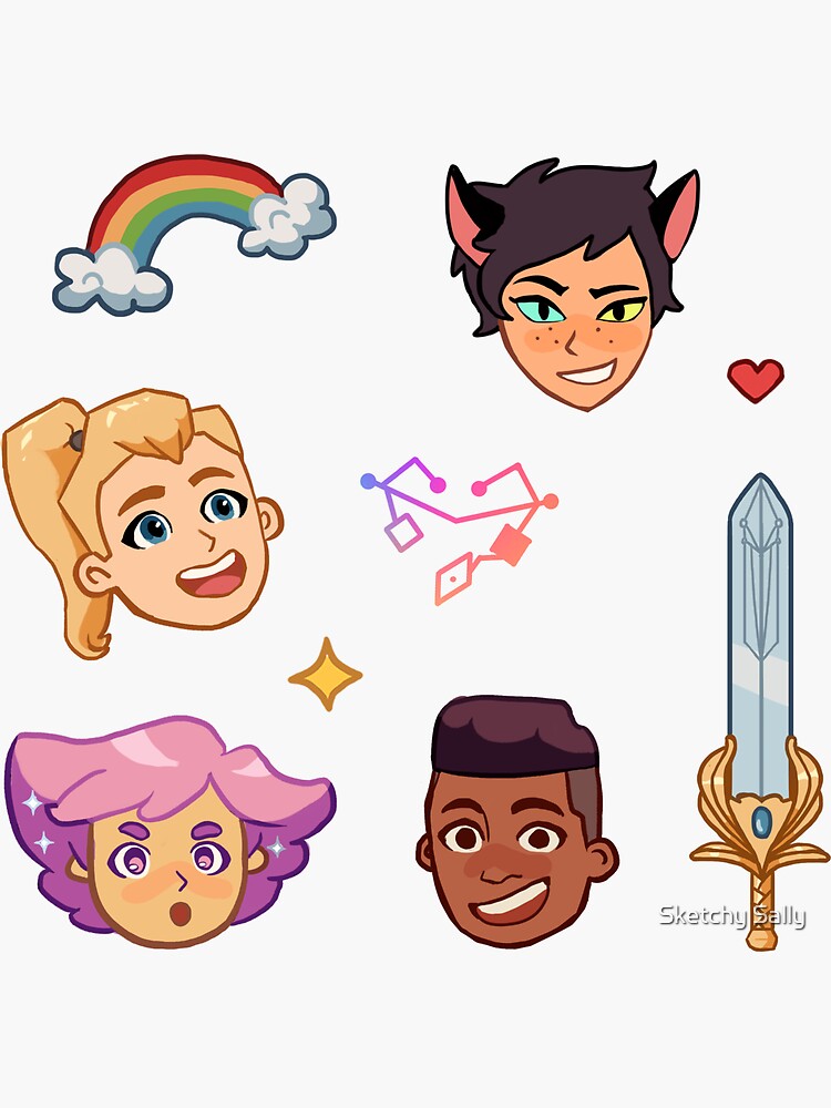 "She-Ra" Sticker for Sale by midnight-mania | Redbubble