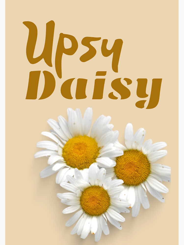 "Upsy daisy" Sticker for Sale by admiramiya | Redbubble