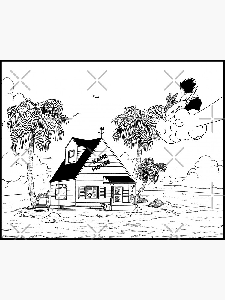 "Kame House - Dragon Ball" Sticker for Sale by Pyramid-Designs | Redbubble