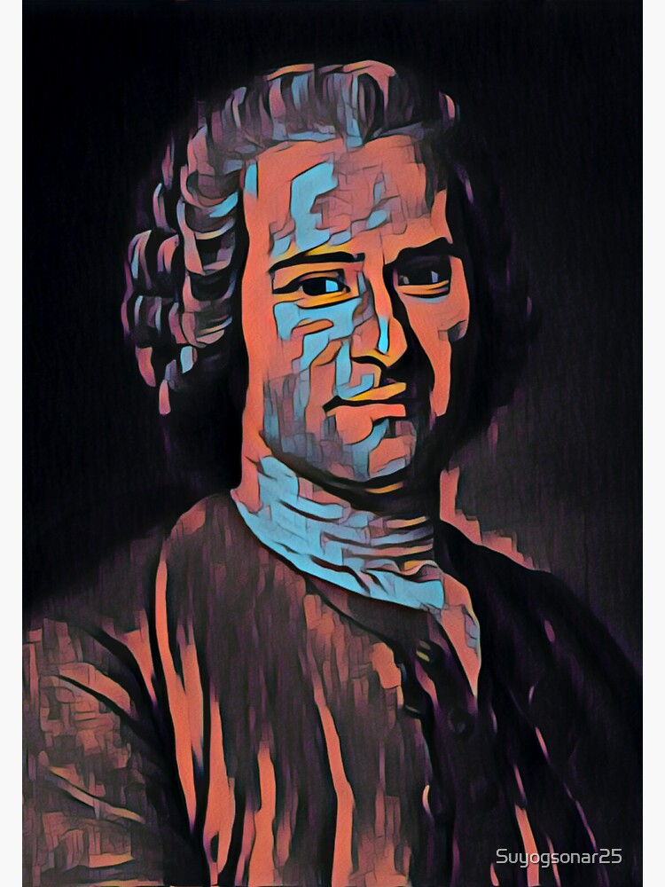 "Jean-Jacques Rousseau Artwork " Sticker for Sale by Suyogsonar25 ...