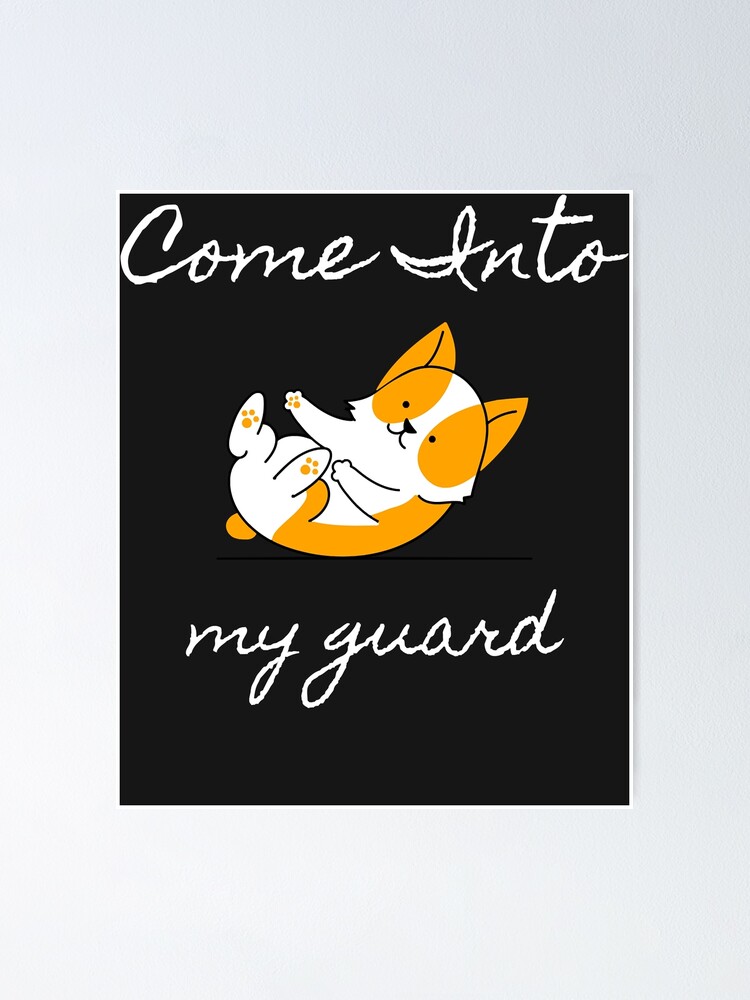 "JIU JITSU ANIMALS - CORGI GUARD " Poster for Sale by TODDOLIVER0 ...