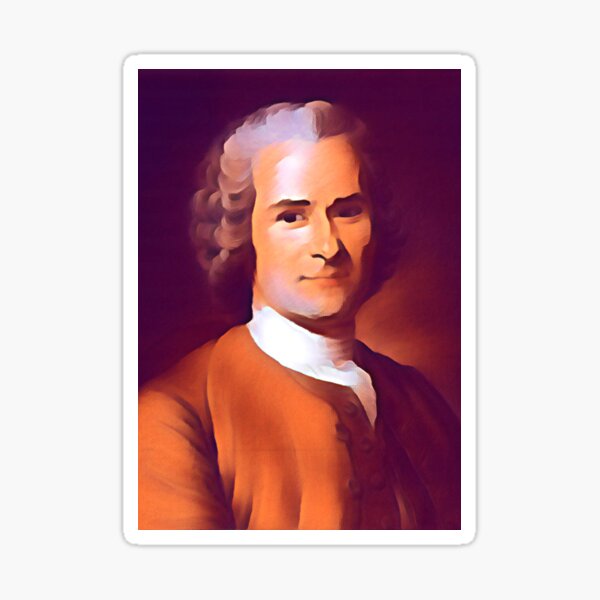 "Jean-Jacques Rousseau Artwork " Sticker for Sale by Suyogsonar25 ...