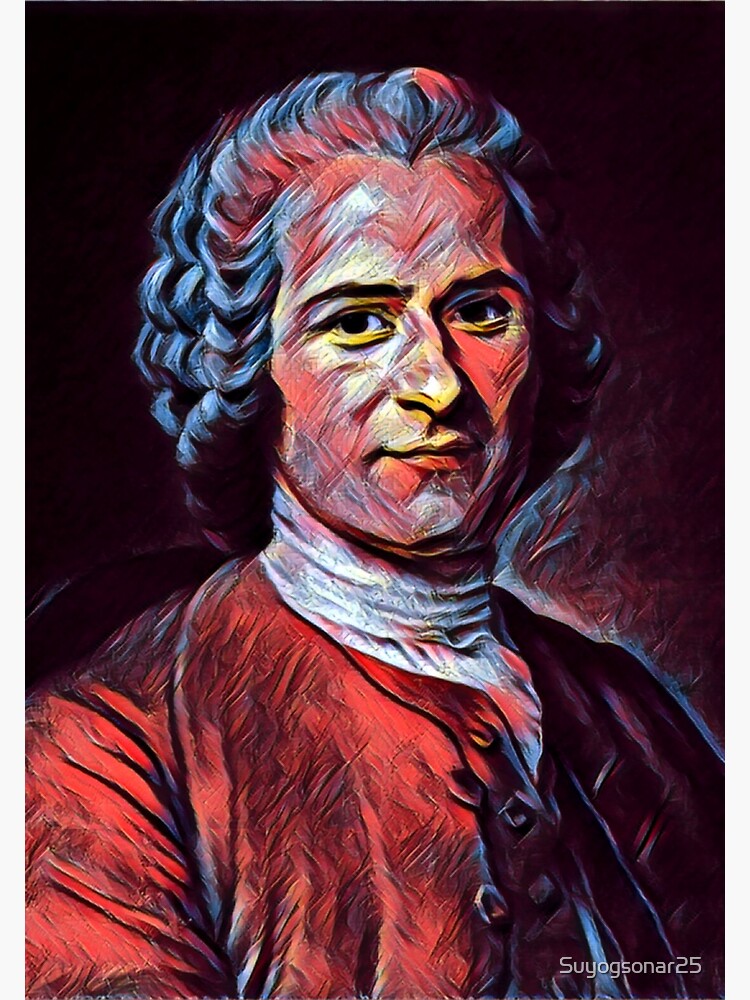 "Jean-Jacques Rousseau Artwork " Sticker for Sale by Suyogsonar25 ...