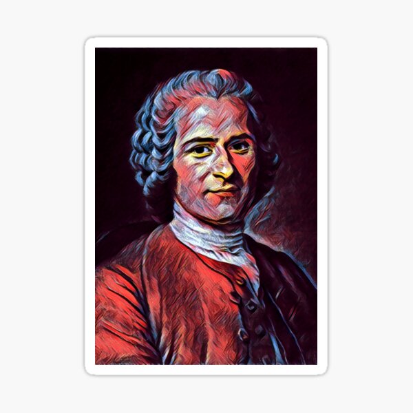 "Jean-Jacques Rousseau Artwork " Sticker for Sale by Suyogsonar25 ...