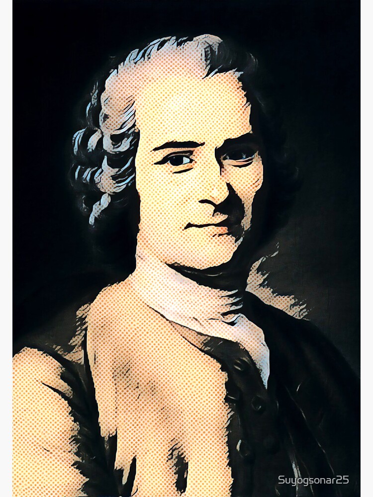 "Jean-Jacques Rousseau Artwork " Sticker for Sale by Suyogsonar25 ...