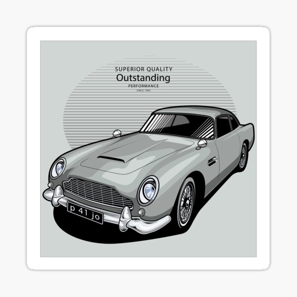 "1964 Aston Martin DB5 poster" Sticker for Sale by Mclau19 | Redbubble