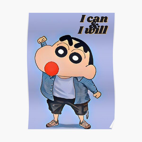 "Crayon Shinchan " Poster for Sale by Unique--1 | Redbubble