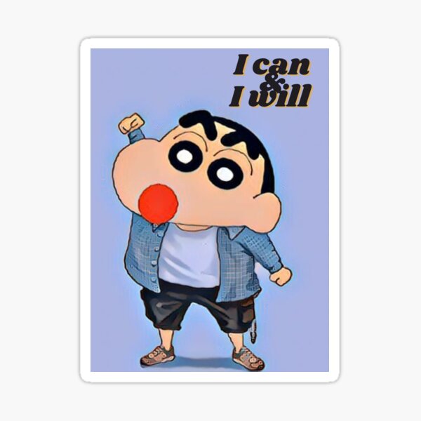 "Crayon Shinchan " Sticker for Sale by Unique--1 | Redbubble