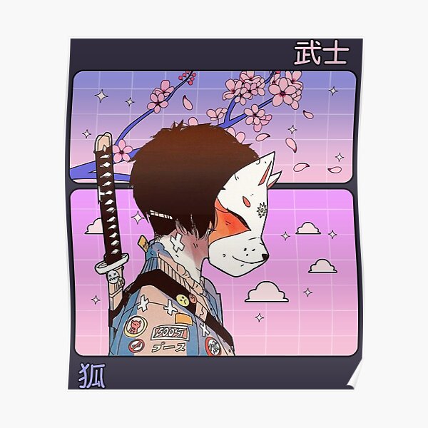"Vintage Anime Girl Samurai Pastel Goth Aesthetic Kawaii Otaku Goth ...