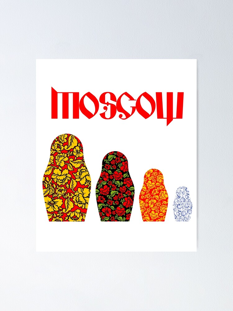 "Russian Style Art Moscow City Matryoshka Doll" Poster for Sale by ...