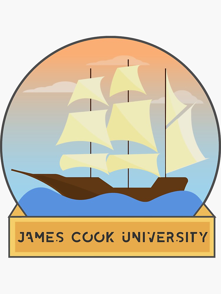 "James Cook University (JCU) Sticker" Sticker for Sale by mariealdaha ...