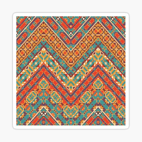 "Zigzag Heat (Seamless Color Play No.20)" Sticker for Sale by ...