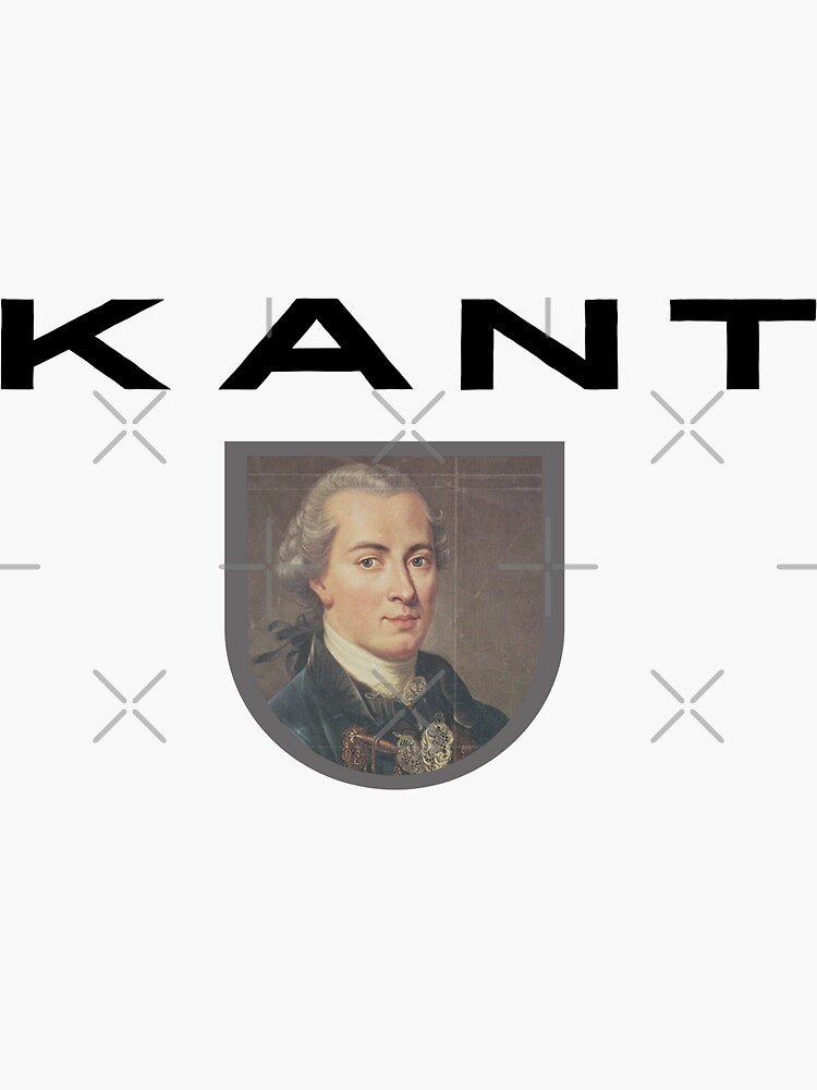 "Immanuel "Kant"" Sticker for Sale by ayseno | Redbubble