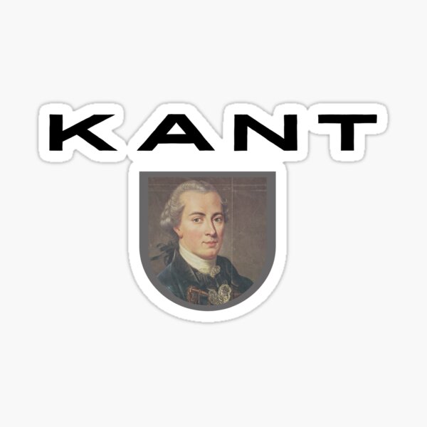 "Immanuel "Kant"" Sticker for Sale by ayseno | Redbubble