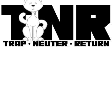 "TNR Trap Neuter Return Feral Cats" Sticker for Sale by auntfluffy ...