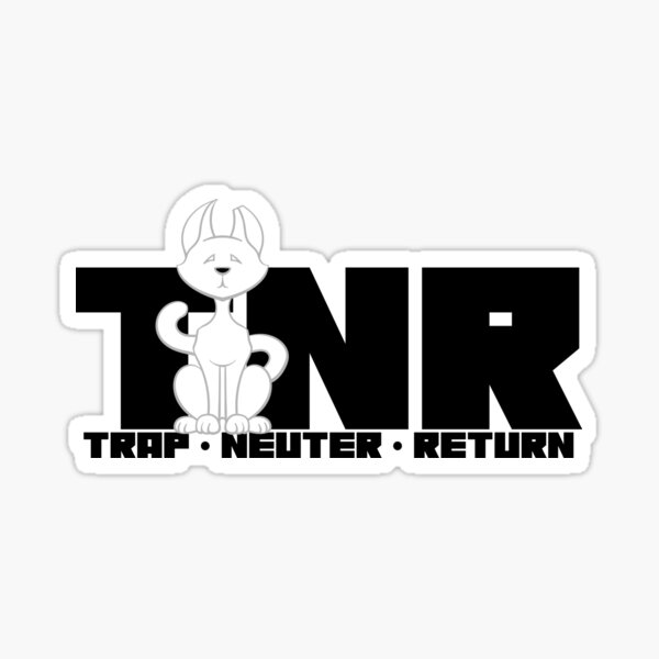 "TNR Trap Neuter Return Feral Cats" Sticker for Sale by auntfluffy ...