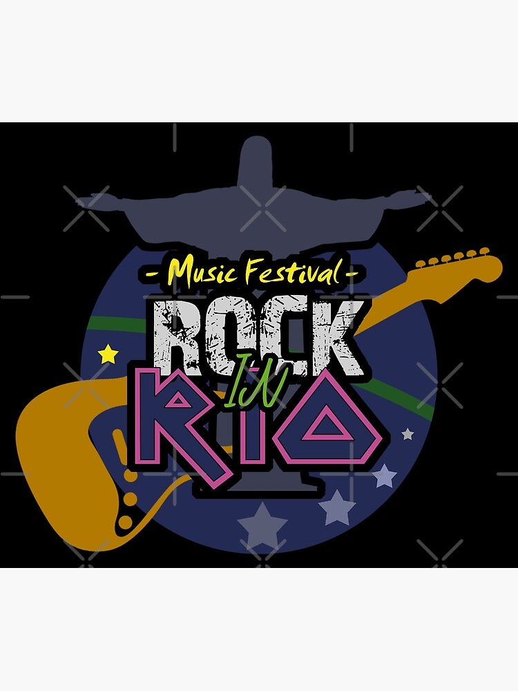 "Rock in Rio - Music Festival in Rio de Janeiro Brazil" Poster for Sale ...