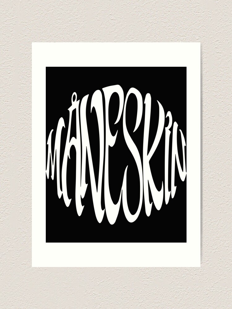 "Maneskin Supermodel White Logo" Art Print for Sale by febri94 | Redbubble