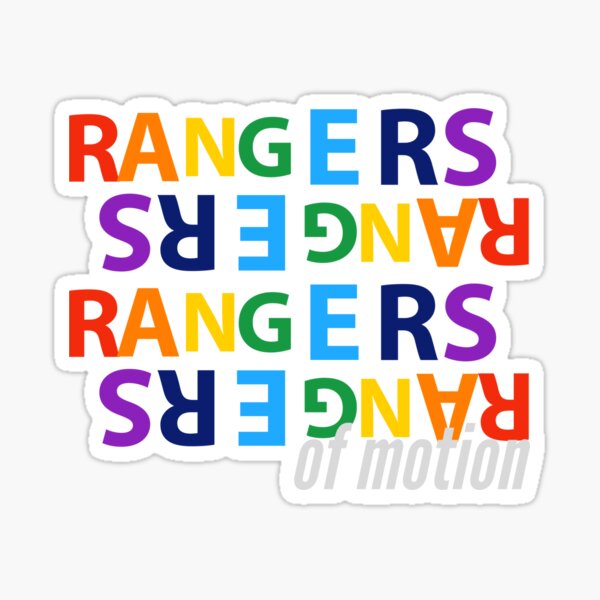 "Rangers of motion, Movers and Shakers Physical Therapy" Sticker for ...