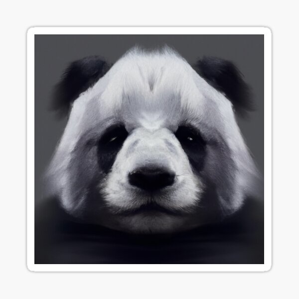 "Sad Panda" Sticker for Sale by PapaRabbit | Redbubble