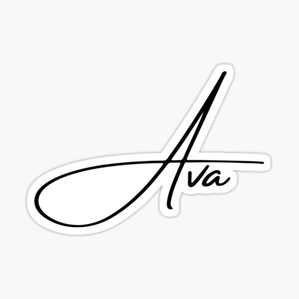 "Ava's" Sticker for Sale by nilangraphic | Redbubble