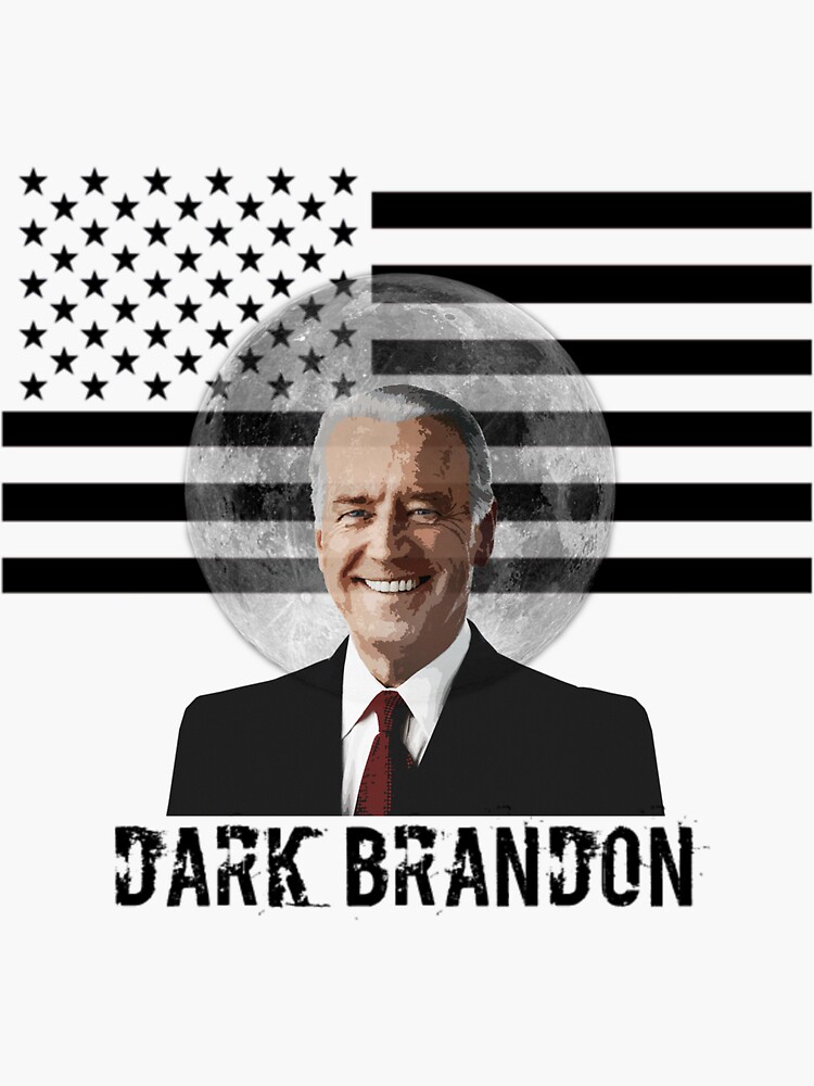 "Dark brandon" Sticker for Sale by DONATELOYH | Redbubble