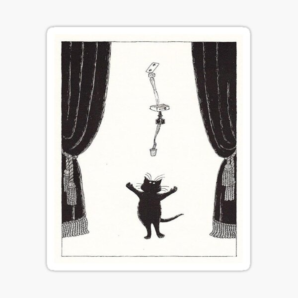 " edward gorey art" Sticker for Sale by samchim22 | Redbubble