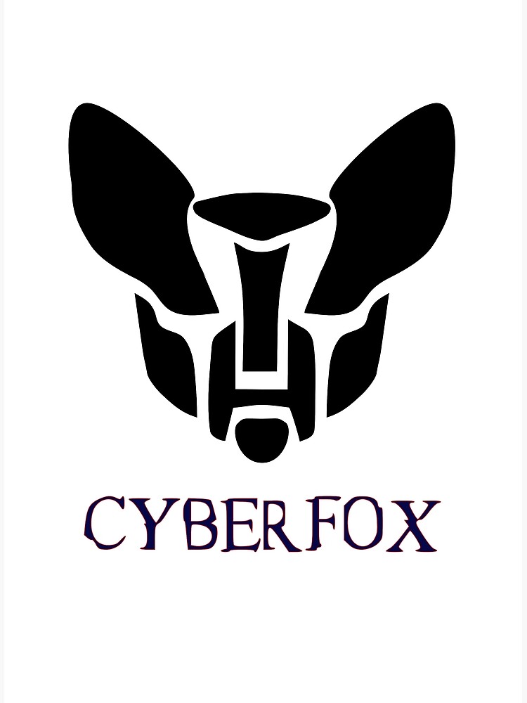 Póster «CyberFox - el cyber zorro en color negro con las orejas ...