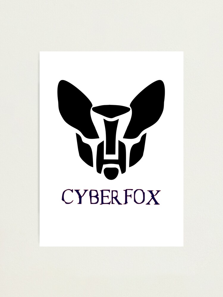 Lámina fotográfica «CyberFox - el cyber zorro en color negro con las ...