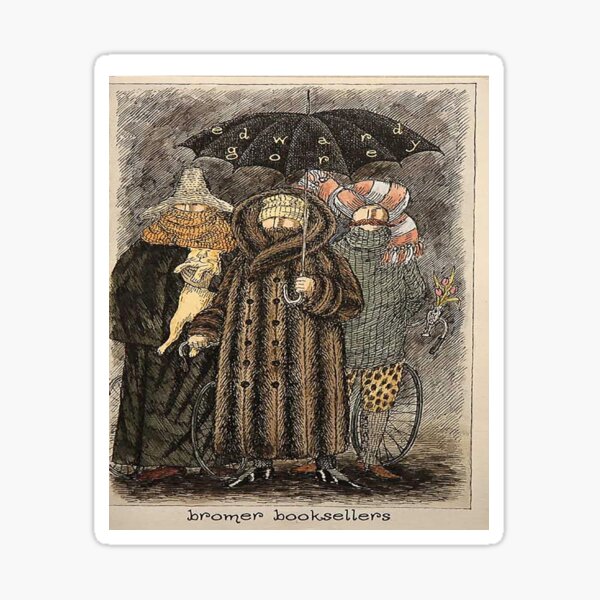 " edward gorey art" Sticker for Sale by samchim22 | Redbubble