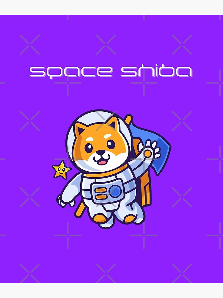 Space Shiba 2 Poster For Sale By X Nec Redbubble